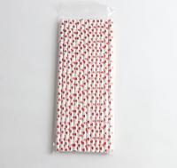 China Black Stripe Jumbo Paper Straws Eco Friendly and Disposable for Bubble Tea Drinking for sale