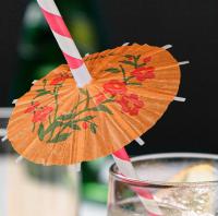 China 20cm Customized Colorful Drinking Paper Straws for Flexible Parties in Plain Design for sale