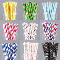 China Customized Colorful Biodegradable Paper Straws for Eco-Friendly Drinking for sale