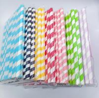 China Customized Colorful Paper Drinking Straw Made from Bagasse for Eco-Friendly Drinks for sale