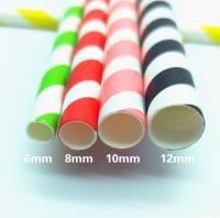 China 20cm Customized Colorful Drinking Paper Straws for Flexible Parties in Plain Design for sale