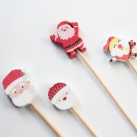 China Cocktail skewers with looped knot biodegradable bamboo cocktail picks disposable knotted bamboo picks for sale