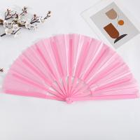 China Factory Price 13-Inch Carved Jamaica Flag Folding Bamboo Fan for Carnival for sale