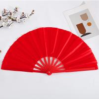 China Factory Price 13-Inch Carved Jamaica Flag Folding Bamboo Fan for Carnival for sale