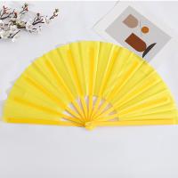 China Factory Price 13-Inch Carved Jamaica Flag Folding Bamboo Fan for Carnival for sale