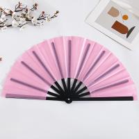 China Factory Price 13-Inch Carved Jamaica Flag Folding Bamboo Fan for Carnival for sale