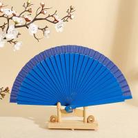 China Wholesale High Quality Colorful Spot 23 cm Gift Fan Hand-painted Wooden Fan Spanish Wooden Crafts Folding Hand Fan for sale