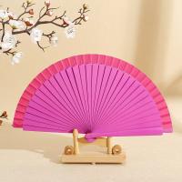 China Wholesale High Quality Colorful Spot 23 cm Gift Fan Hand-painted Wooden Fan Spanish Wooden Crafts Folding Hand Fan for sale