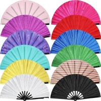 China Custom Print Pantone Color Bamboo Hand Fan with OEM Service and Multiple Sizes for sale