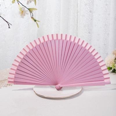 China Customized Personalized Engraved Wooden Hand Fan Eco-Friendly Folding Fan for Weddings and Gifts for sale