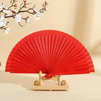 China Customized Personalized Engraved Wooden Hand Fan Eco-Friendly Folding Fan for Weddings and Gifts for sale