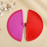 China Customized Personalized Engraved Wooden Hand Fan Eco-Friendly Folding Fan for Weddings and Gifts for sale