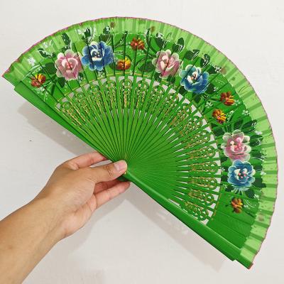 China 2025 New Arrival Customized Printing Bamboo Hand Fan with Pantone Color and Multiple Sizes for OEM Service for sale