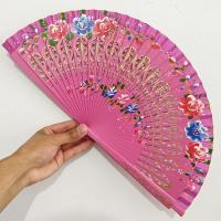 China 2025 New Arrival Customized Printing Bamboo Hand Fan with Pantone Color and Multiple Sizes for OEM Service for sale