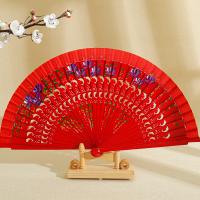 China 2025 New Arrival Customized Printing Bamboo Hand Fan with Pantone Color and Multiple Sizes for OEM Service for sale