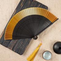 China Eco-Friendly Bamboo Hand Fan with Carved Technique and Pantone Color for Wedding Decoration for sale