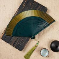 China Eco-Friendly Bamboo Hand Fan with Carved Technique and Pantone Color for Wedding Decoration for sale