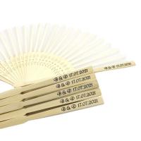 China 23*42cm 120g Painted Bamboo Hand Fan for Home Decoration and Wedding Gift for sale