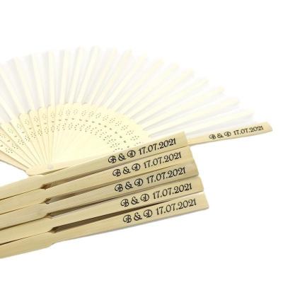 China 23*42cm 120g Painted Bamboo Hand Fan for Home Decoration and Wedding Gift for sale