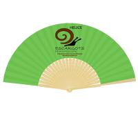 China 23*42cm 120g Painted Bamboo Hand Fan for Home Decoration and Wedding Gift for sale