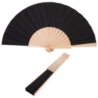 China Carved Wooden Hand Fan with Decorative Patterns for Party Advertising 8 inch /21*38cm for sale