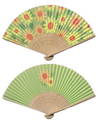 China Customizable Bamboo Folding Hand Fan in Multiple Sizes 21*38cm 23*42cm 26.5*47cm for Wedding Decoration and Promotions for sale