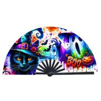 China Customizable Bamboo Carved Painted Hand Fan for Home Decoration and Business Gift for sale