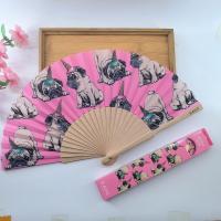 China Wooden Antique Style Hand Fan for Wedding Souvenir and Festival Gift Custom Printed for sale