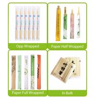 China Customized 9'' Length Disposable Bamboo Chopsticks 100prs/bag with 4.0-5.0mm Thickness for Restaurant Use for sale