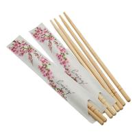 China Wholesale Eco-Friendly Customizable Disposable Bamboo Chopsticks with 4.0-5.0mm Thickness for Restaurants and Household Use for sale