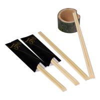 China Disposable Bamboo Chopsticks Made from 100% Natural Moso Bamboo with High Temperature Sterilization and Custom Logo Packing for sale