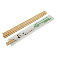 China Disposable Bamboo Chopsticks with Customized Printing Eco-Friendly 20cm Length for Sushi and Restaurants for sale