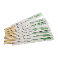 China Disposable Bamboo Chopsticks with Customized Printing Eco-Friendly 20cm Length for Sushi and Restaurants for sale