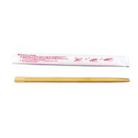 China 21cm Length Eco-Friendly Disposable Bamboo Chopsticks with Paper Cover for Take-Away Food for sale