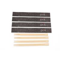China Custom Printed Disposable Bamboo Chopsticks Made from 100% Natural Moso Bamboo with High Temperature Sterilization for sale