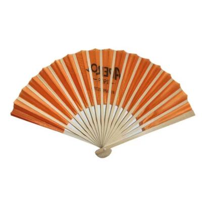 China Custom Printed 8 Inch Hand Fan Made from Natural Moso Bamboo - Portable Folding Fan for sale