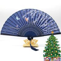 China 21cm Foldable Bamboo Hand Held Fan with OEM Logo Customization for Gifts and Events for sale
