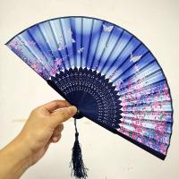 China Wholesale Custom Printed Logo 21CM Bamboo Hand Held Fan Folding Hand Fan for Gifts & Events for sale
