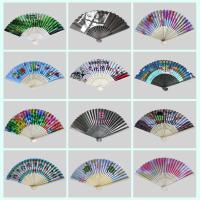 China 21*38cm Eco-Friendly Bamboo Hand Fan with Custom Logo for Wedding Favors and Souvenirs for sale
