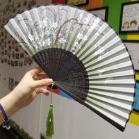 China Eco-Friendly 8 inch /21*38cm Bamboo Hand Fan for Wedding Favors - Custom Hand Fan for sale