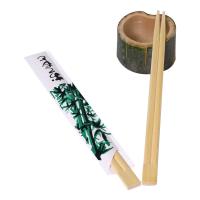China Personalized Logo Full Paper Packaging Disposable Wrapped Paper for Bamboo Chopsticks OEM Accepted for sale