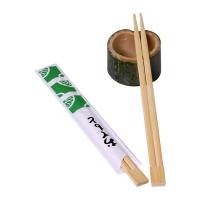 China Chinese Eco-Friendly Disposable bamboo chopsticks Paper Wrap Twin Chopsticks for Restaurant for sale