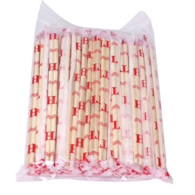 China 5.0mm Paper Wrap Round Bamboo Chopsticks Plastic Hygienic Round Square for sale