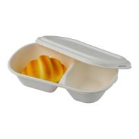 China 100% Biodegradable Compostable Sugarcane Fiber Bagasse Food Container for sale