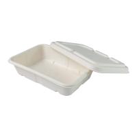 China Disposable Biodegradable Freezer Containers , 1250ml Take Away Box For Food Packaging for sale