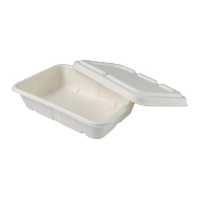 China Disposable Biodegradable Freezer Containers , 1250ml Take Away Box For Food Packaging for sale
