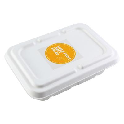 China Customized Compostable Sugarcane Bagasse Food Container Restaurant Packaging for sale