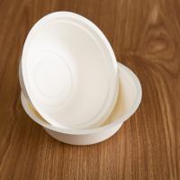 China 24oz Compostable Bagasse Bowls Eco Friendly Sugarcane Pulp Box Bowl With Lids for sale