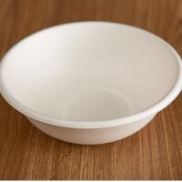 China 500ml Disposable Compostable Bagasse Bowls Bowl With Lid Biodegradable for sale