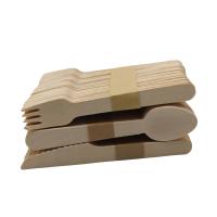 China Eco Life Wooden Cutlery Factory Price Biodegradable Wooden Cutlery Set Kitchen Wooden Travel Cutlery Set for sale